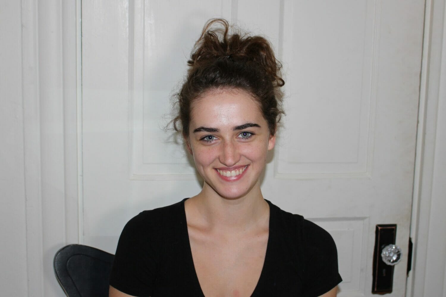Halloween Make up Before Pic for both_Laura Hardy | Dalhousie Gazette