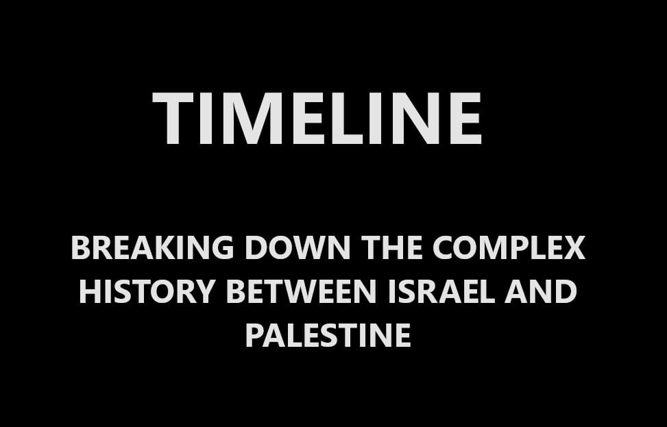 Breaking down the complex history between Israel and Palestine ...